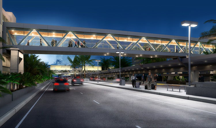 Daniel K. Inouye (Honolulu) International Airport Pedestrian Bridges | HDR