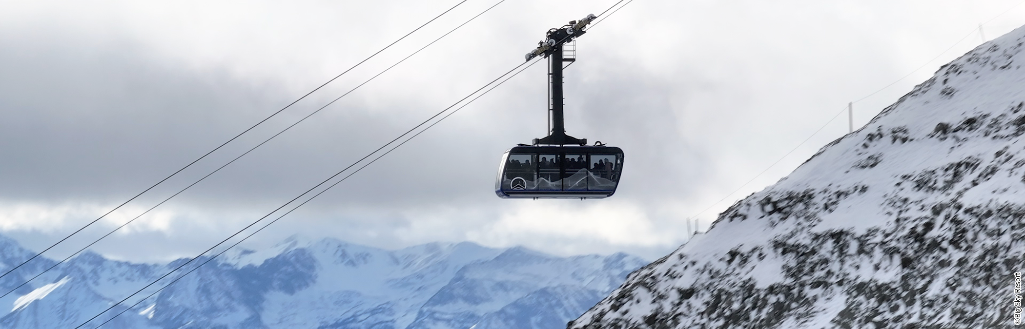 Big Sky Resort's Lone Peak Tram Power Line | HDR